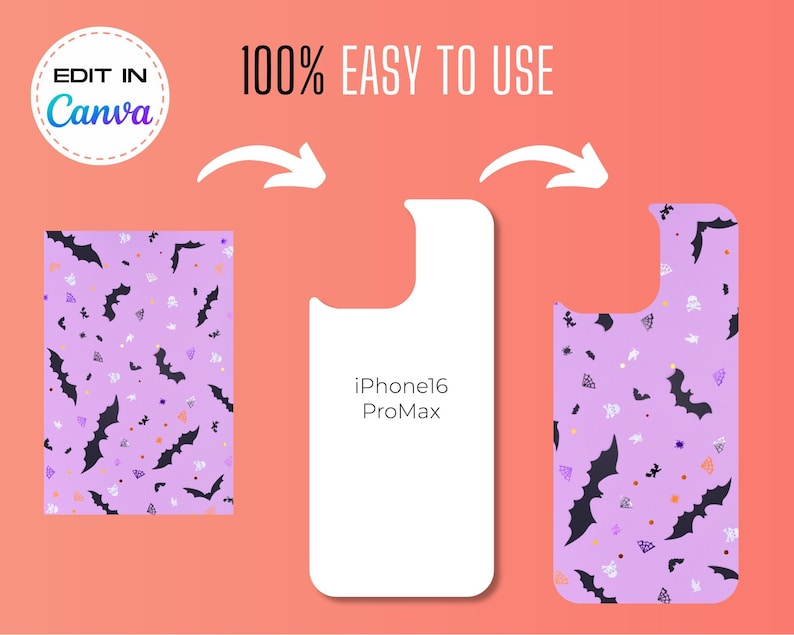 IPhone 16 Case Templates for Sublimation and Canva Customize, iPhone 16 ...