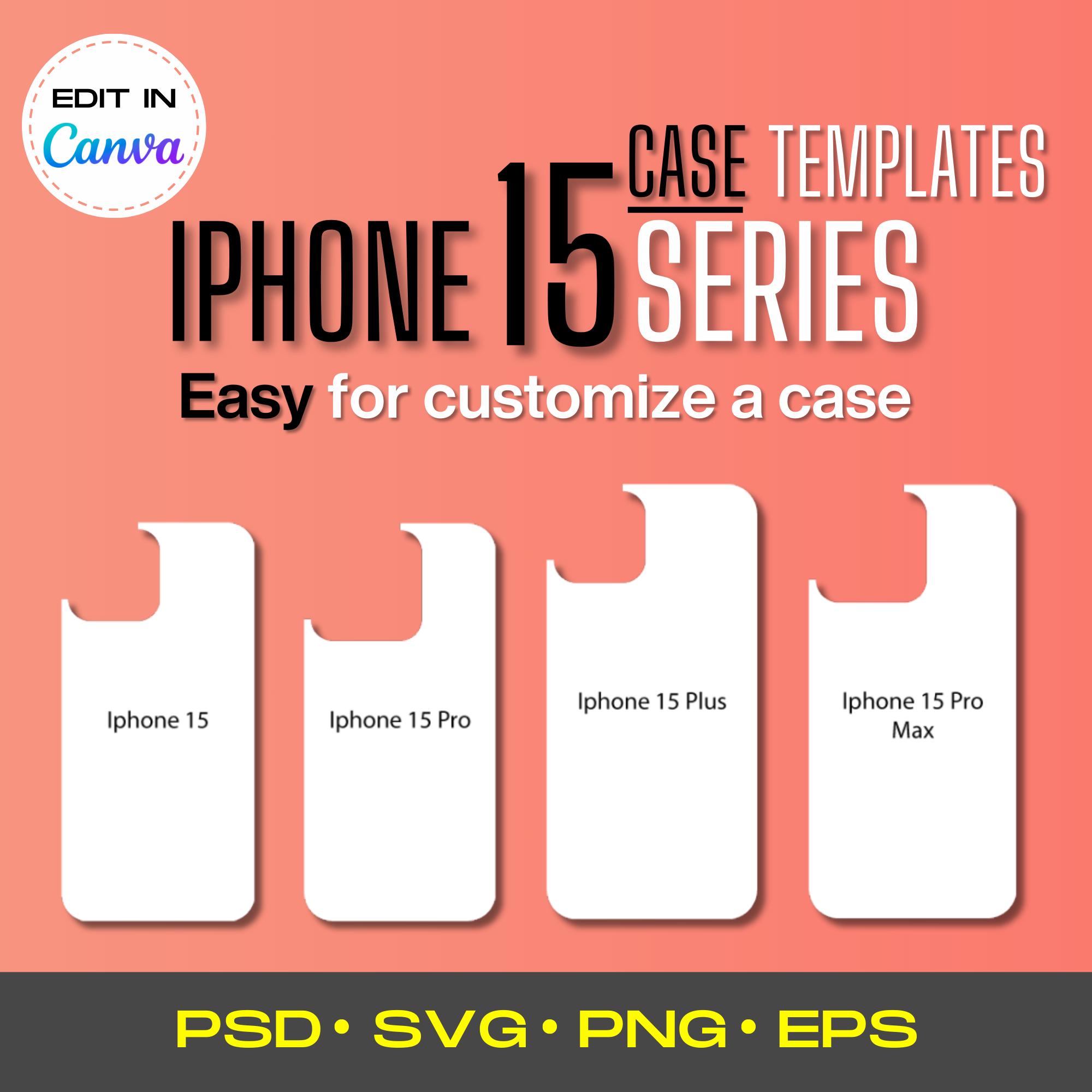 IPhone 15 Case Templates , Phone Case Templates, Blank iPhone 15 Series ...