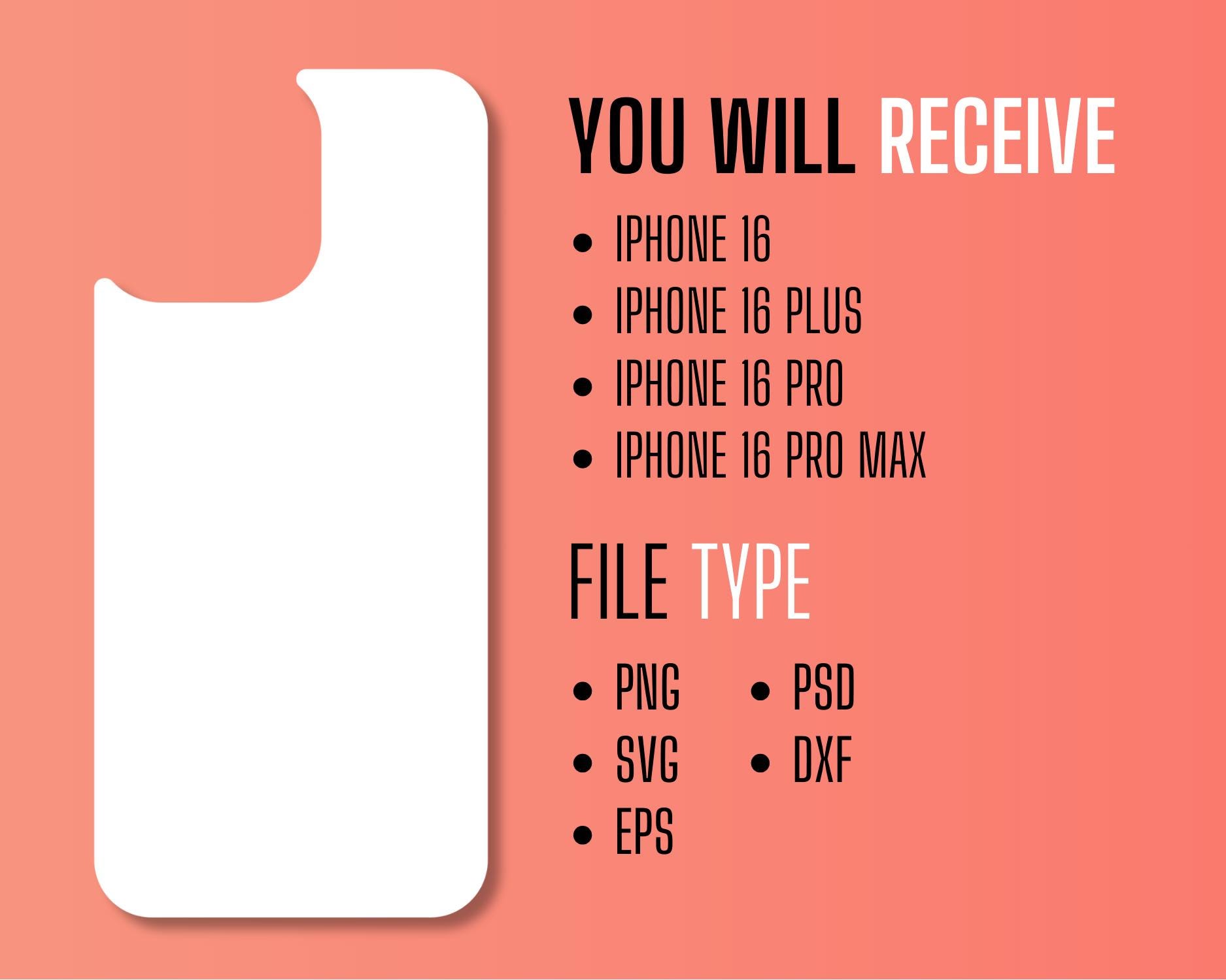IPhone 16 Case Templates for Sublimation and Canva Customize, iPhone 16 ...