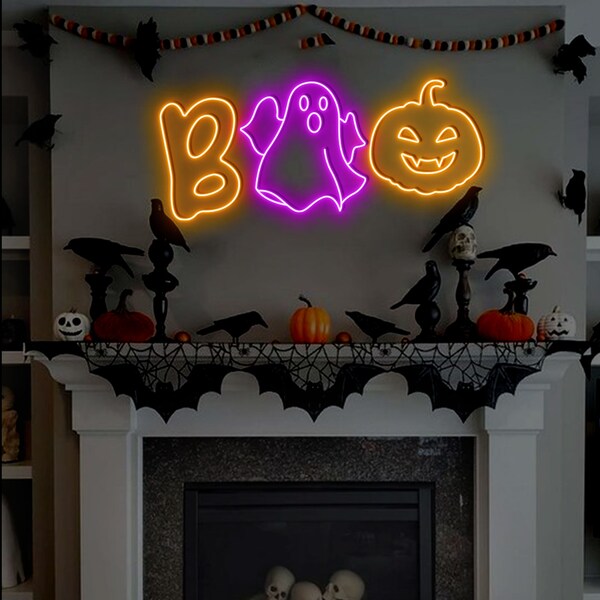 King Boo Neon Sign - Etsy