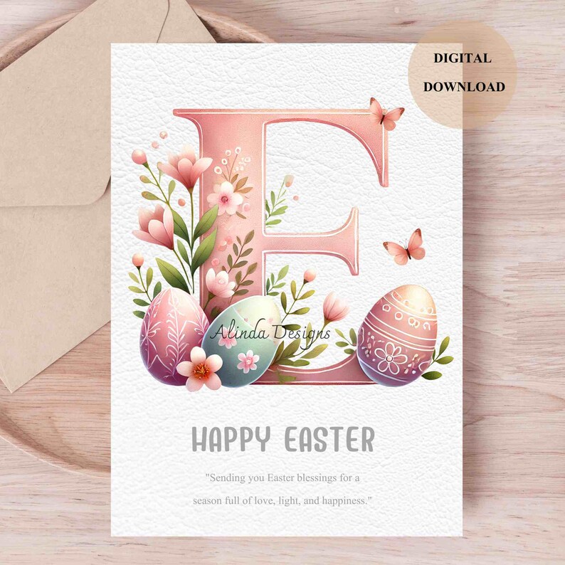 Easter Alphabet Clipart: Floral Letters A-Z (PNG Digital Download) - Etsy