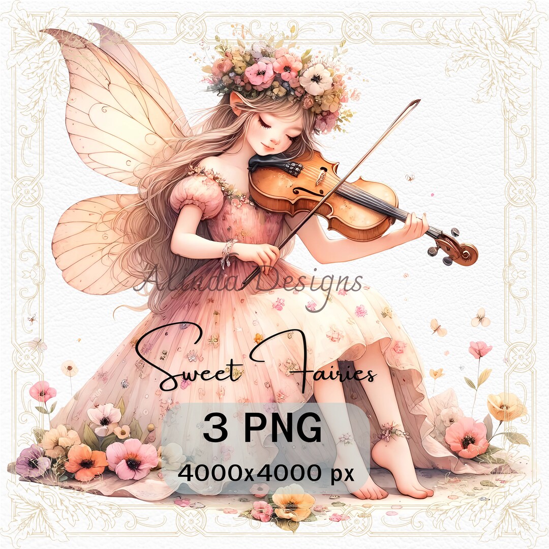 Enchanted Sweet Fairies Clipart Collection, Fairy Graphics for ...