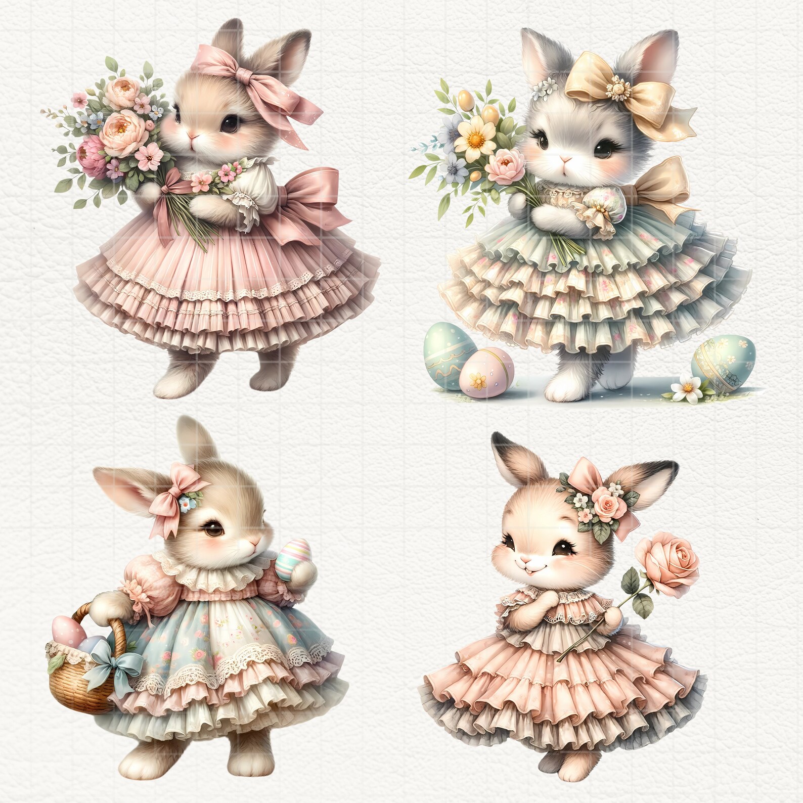 Easter Clipart Png, Bunnies Clipart, Spring Bunnies, Rabbit Clipart ...