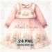 Boho Baby Clothes Clipart: Watercolor PNG, Nursery Decor (digital ...