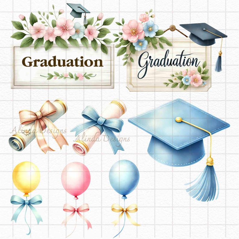 Graduation Clipart, Cute Graduate Kids PNG, Graduation Boys and Girls ...