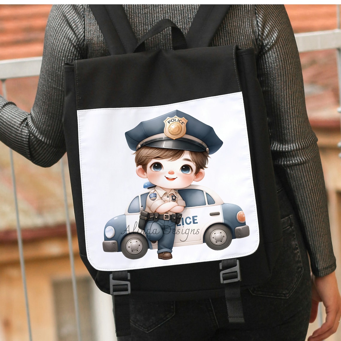 Watercolor Cute Police Clipart for Kids, Digital PNG Files, Clipart ...