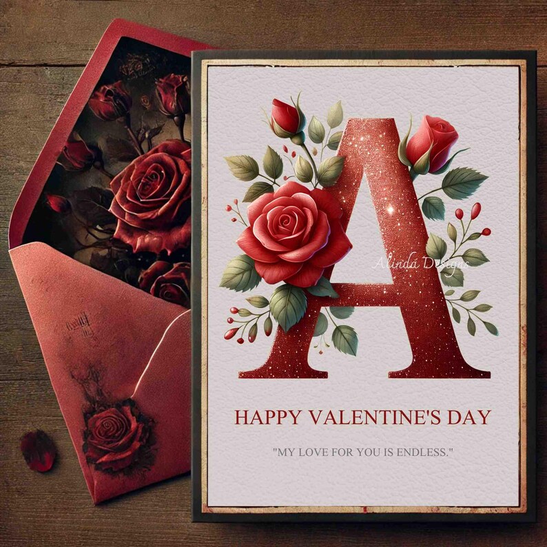 Rose Letters Clipart: Floral Alphabet PNG (digital Download) - Etsy