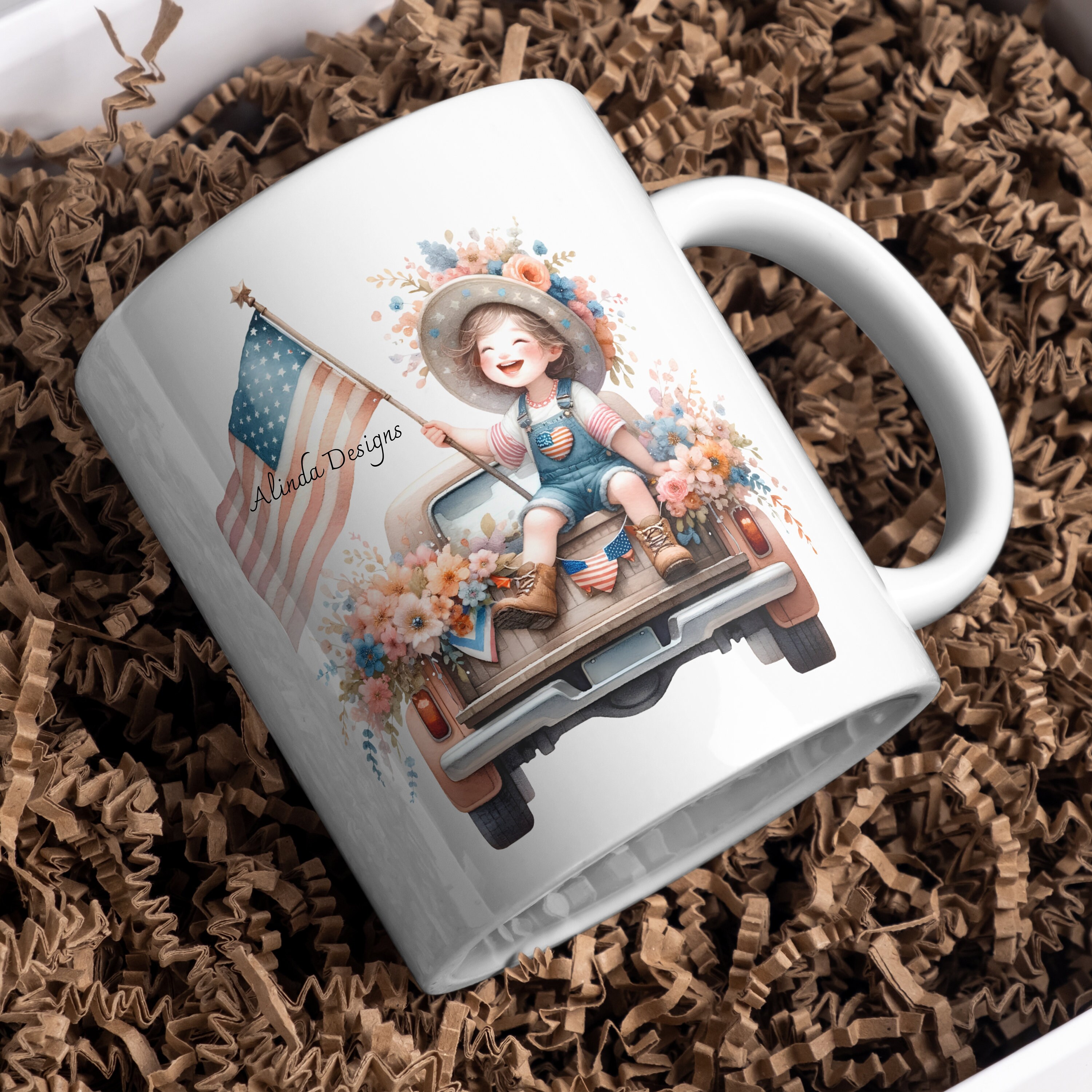 Happy 4th of July Kid Clipart, Patriotic Digital Download, Independence ...