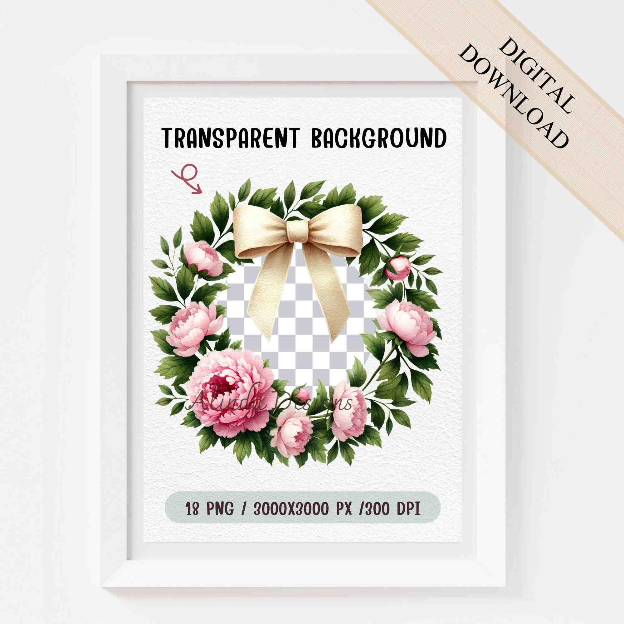 Watercolor Pink Peonies Clipart: Boho Floral PNG (digital Download) - Etsy