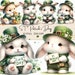 Spring Rabbit Clipart PNG, Cute Bunny Graphics, Seasonal Digital ...