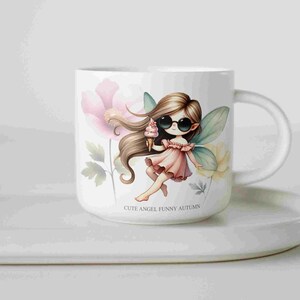 Cute Angel Funny Autumn Clipart, Whimsical Fall Angel Digital Download ...