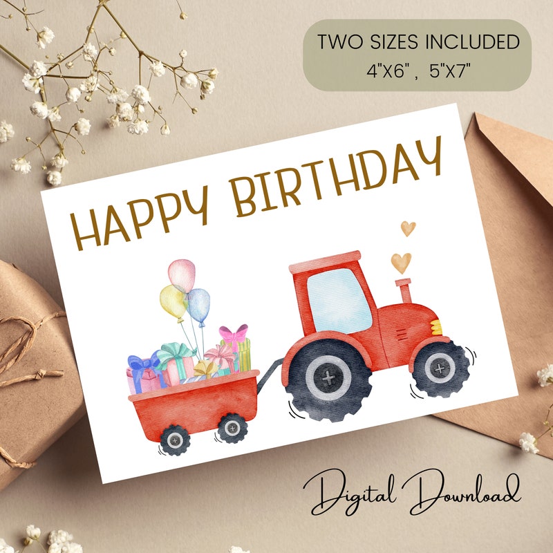 Rustic Birthday Card - Etsy