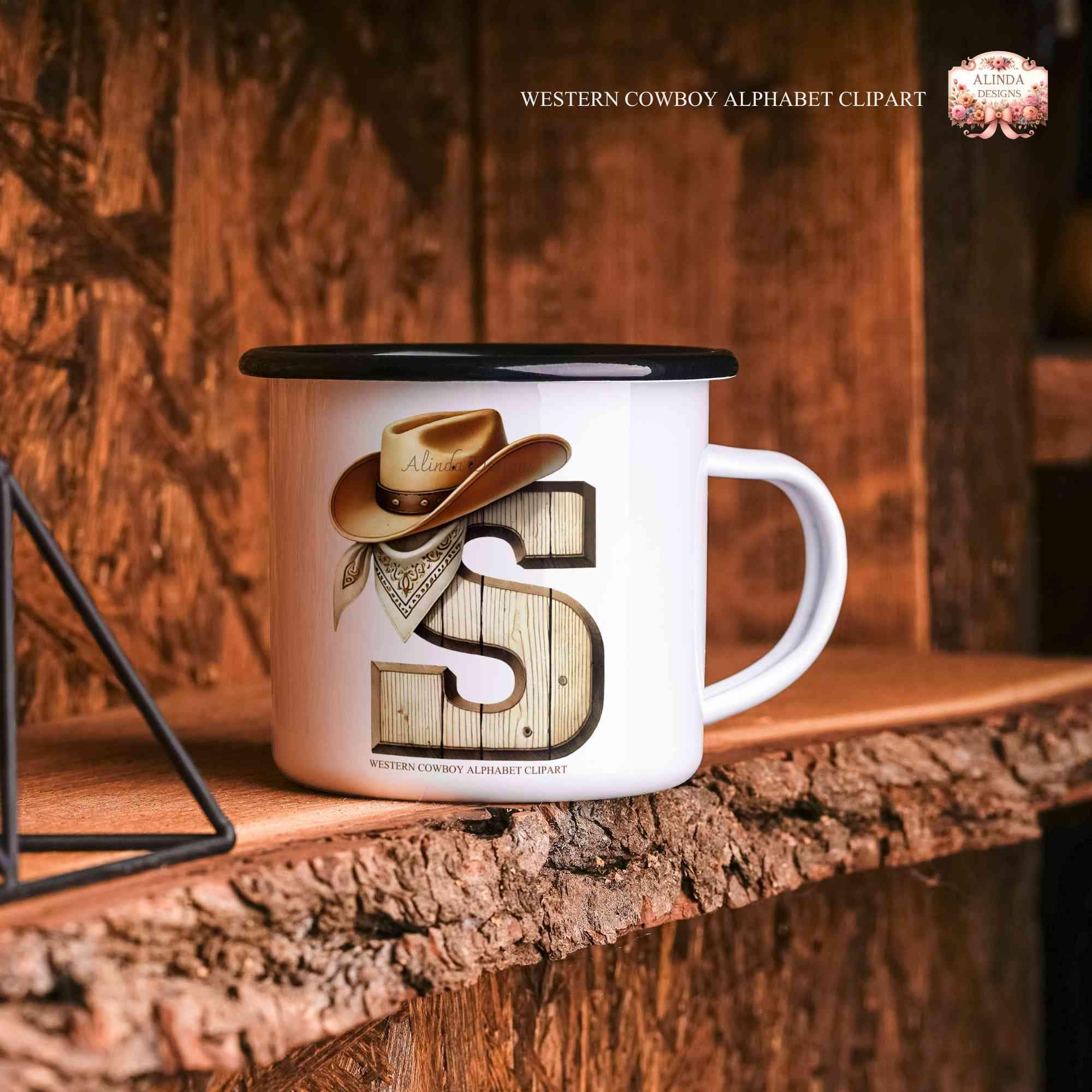 Western Cowboy Alphabet Clipart: Rustic Wood Letters PNG - Etsy
