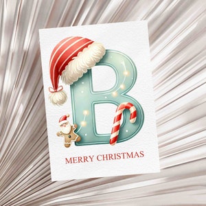 Christmas Watercolor Alphabet Clipart: Festive Holiday Letters ...