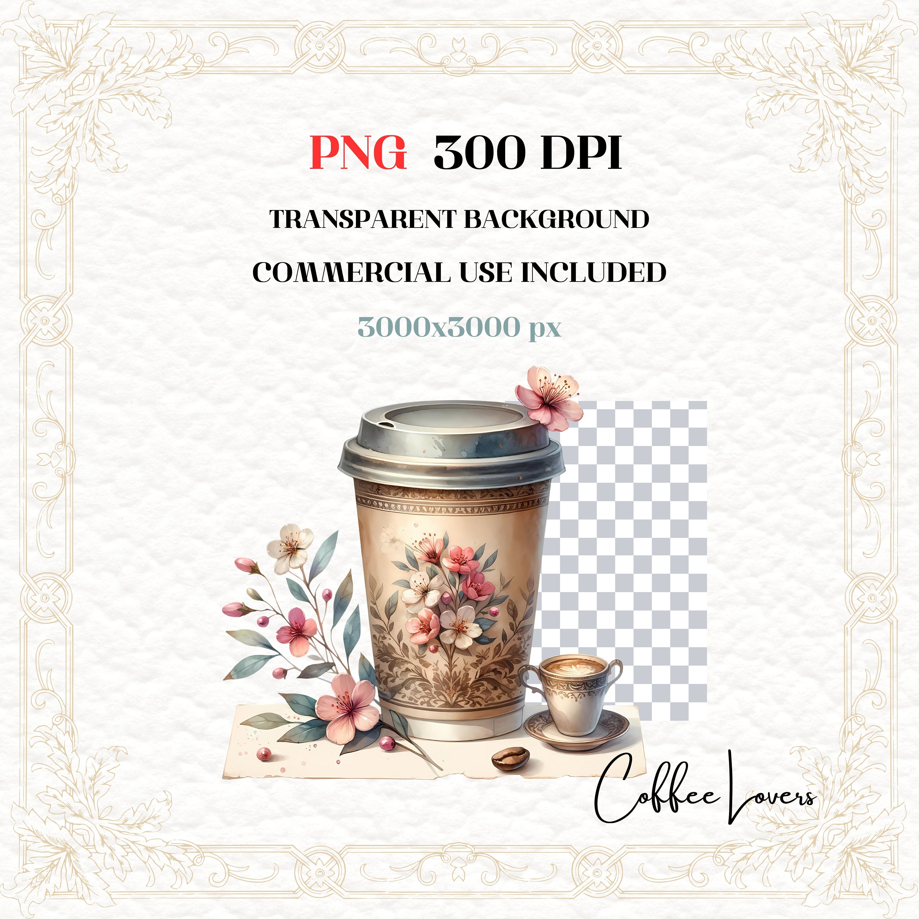 Watercolor Coffee Clipart, Cafe Clipart, Cute Coffee Clipart ...