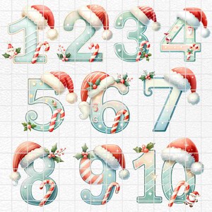 Christmas Watercolor Alphabet Clipart: Festive Holiday Letters ...