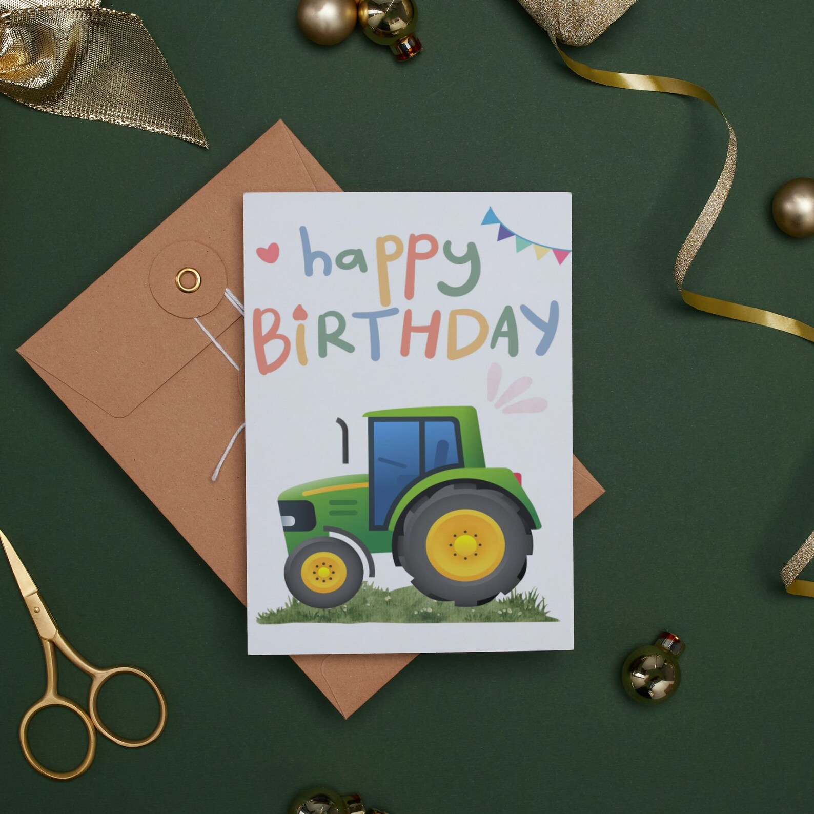 Tractor Birthday Card: Farmer Theme (digital Download) - Etsy