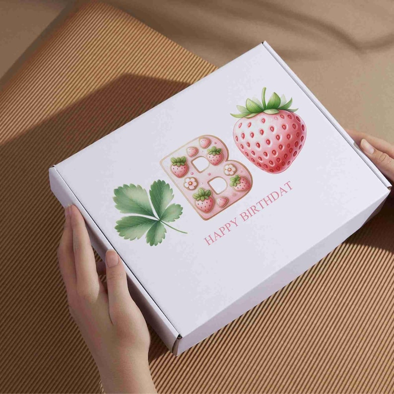 Cute Strawberry Cookies Alphabet Clipart, Sweet Dessert Themed Letters ...