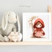 Watercolor Little Red Riding Hood Clipart: Fairy Tale PNG (digital ...