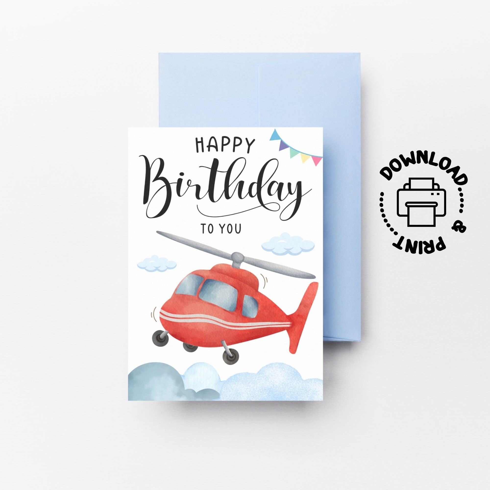 Airplane Birthday Card, Airplane Card, Card for Son, Birthday Card for ...