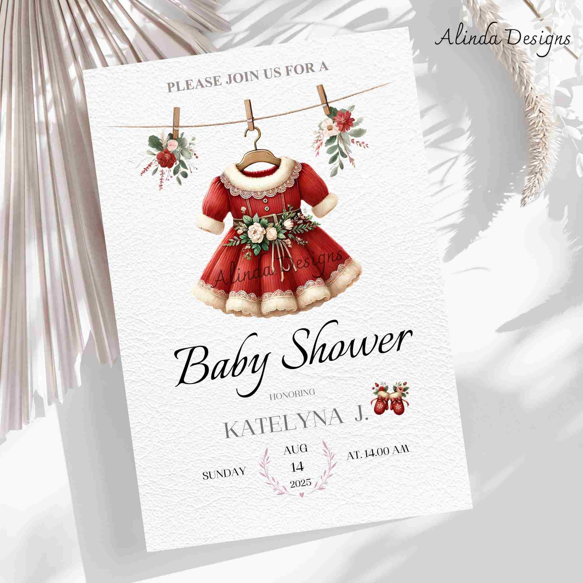 Vintage Christmas Baby Clothes Clipart: Retro Holiday Outfits (digital ...