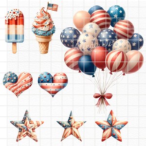 Happy 4th of July Kid Clipart, Patriotic Digital Download, Independence ...