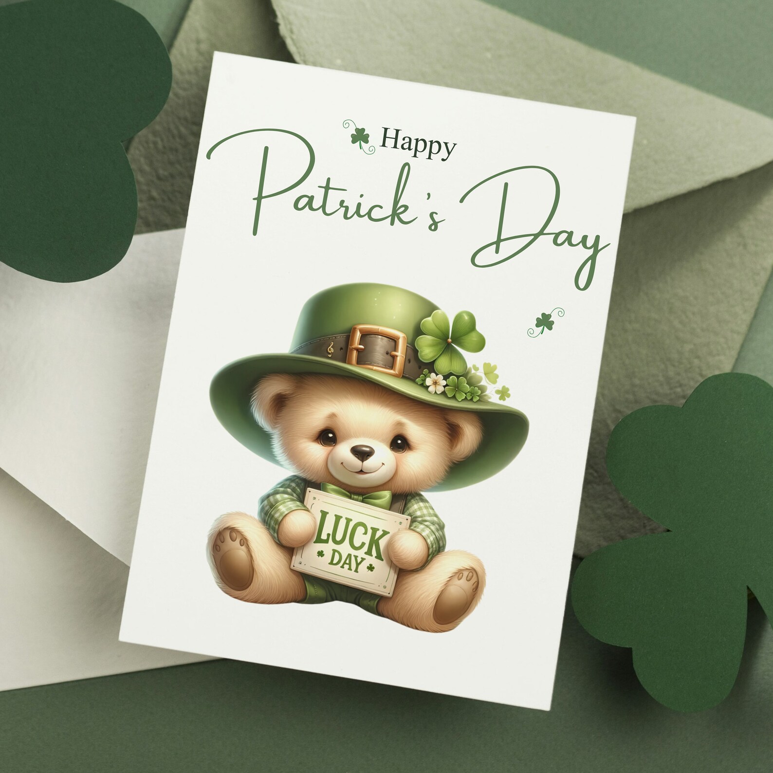 St Patrick Teddy Bear Clipart, St Patrick Graphics, St Patrick's Day ...