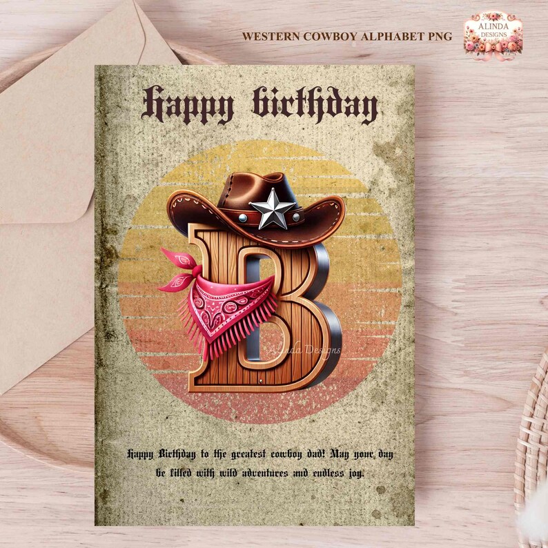 Western Cowboy Alphabet PNG Clipart: Rustic Wooden Letters Digital ...