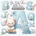 Blue Baby Shower Alphabet Clipart: A-Z Letters (digital Download) - Etsy