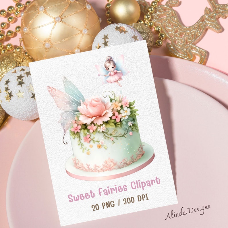 Sweet Fairy Clipart Set, Cute Fairy Graphics, Magic Fairy Art, Fantasy ...