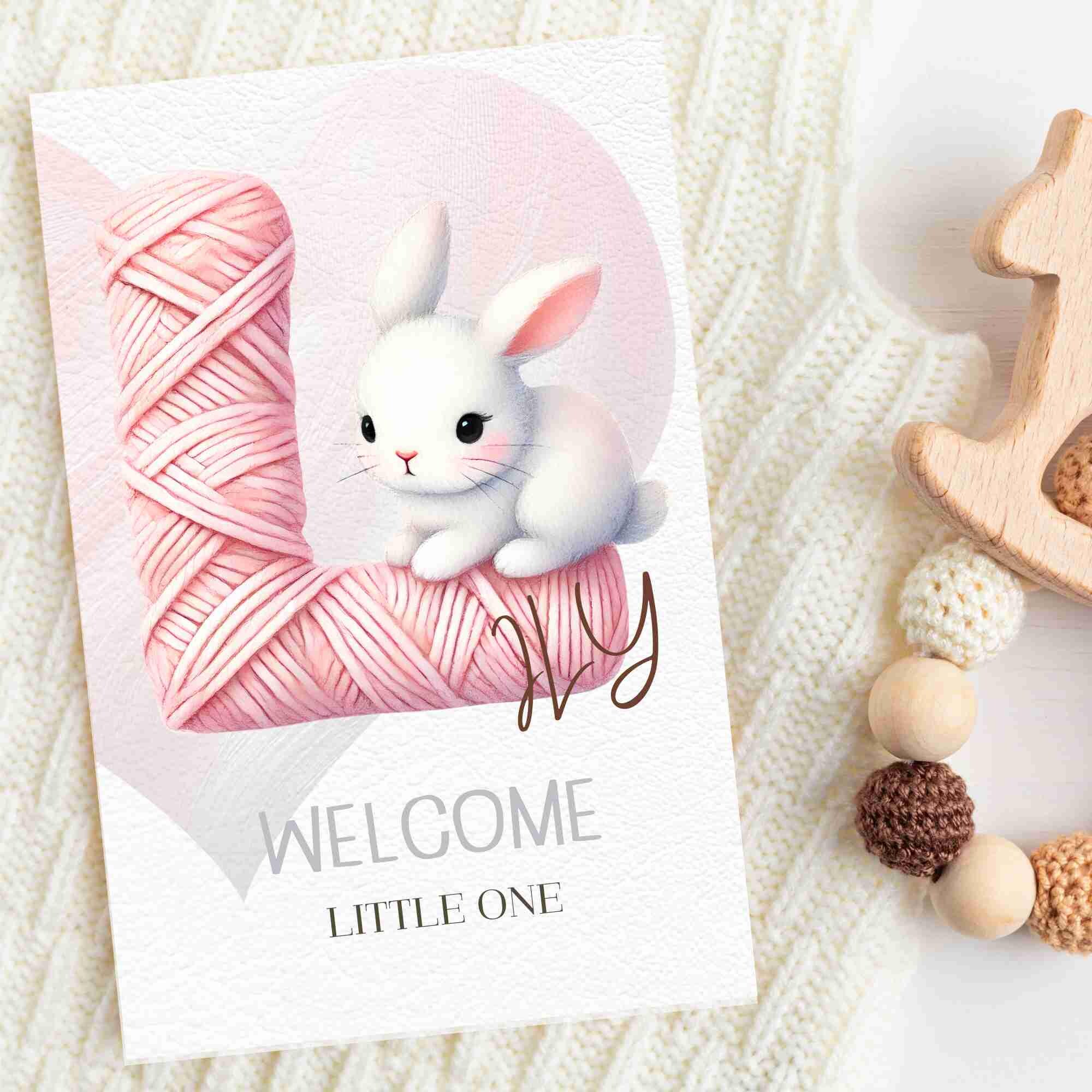 Pastel Bunny Alphabet and Numbers Clipart, Cute Rabbit Letter and ...
