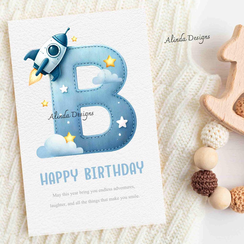 Watercolor Space Alphabet Clipart, Outer Space Letters A-Z, Kids Decor ...