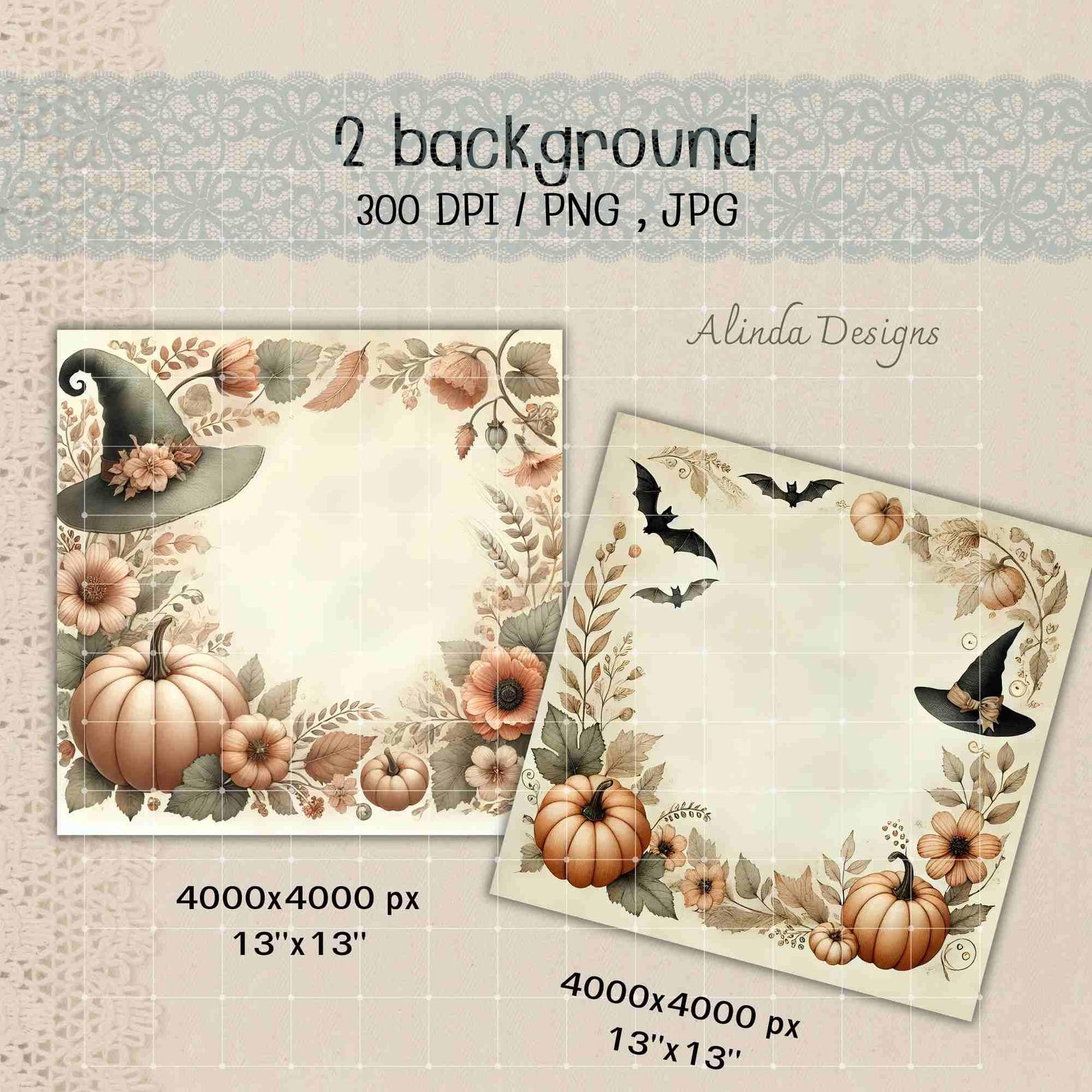 Charming Witch Halloween Clipart Set: Spooky Season PNG (digital ...