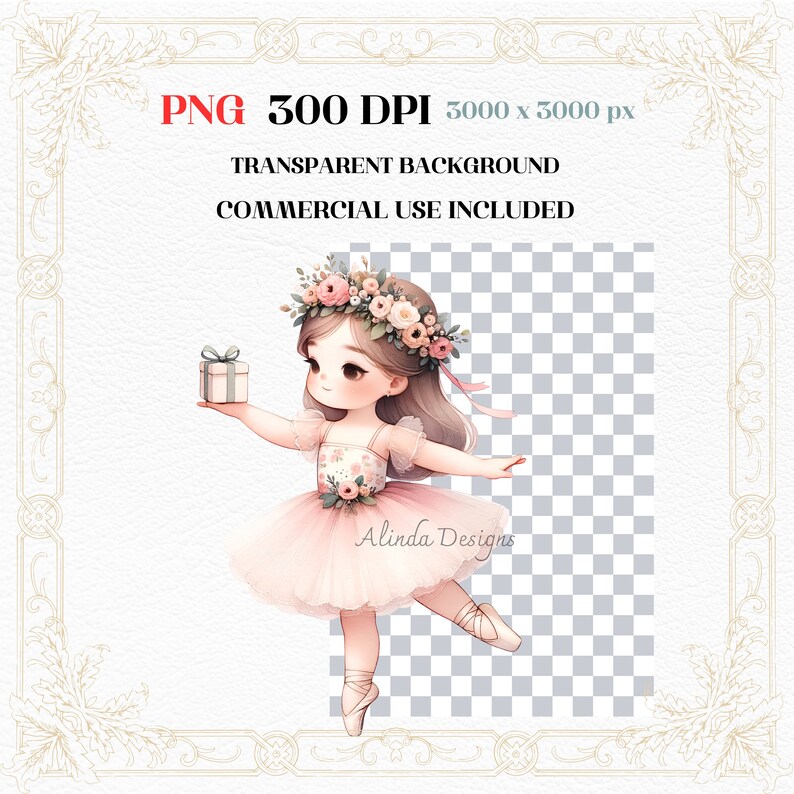 Watercolor Little Ballerinas Clipart, Digital Download for Invitations ...