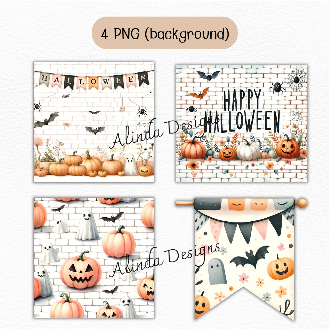 Happy Halloween Kids Clipart, Cute Spooky Halloween Illustrations ...