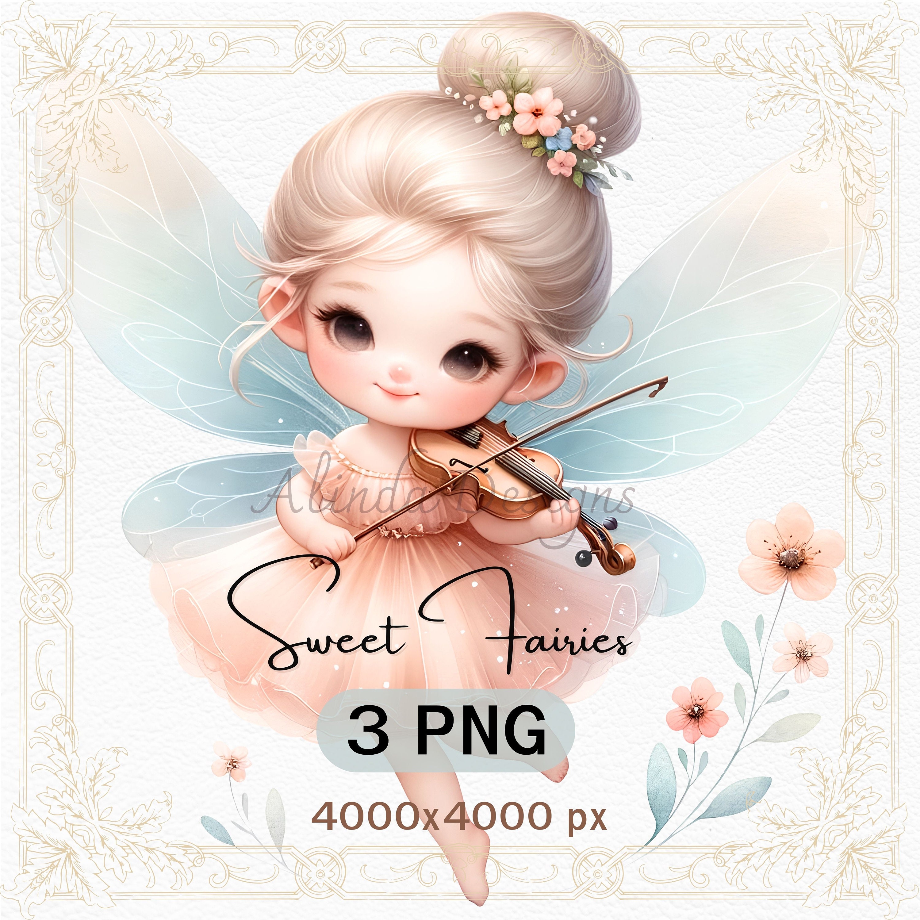 Enchanted Sweet Fairies Clipart Collection, Fairy Graphics for ...