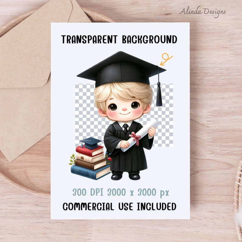 Graduation Kids Clipart: Preschool Students, Party Graphics (digital ...