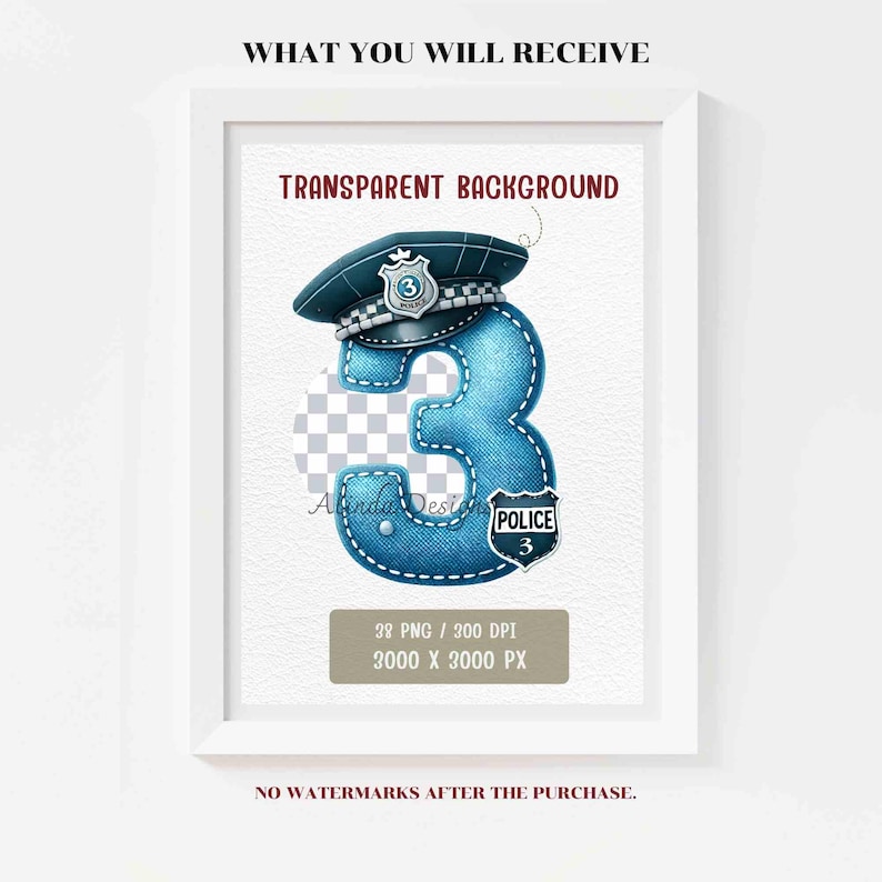 Police Alphabet Letters & Numbers PNG, Cute Cop Clipart, Blue Police ...