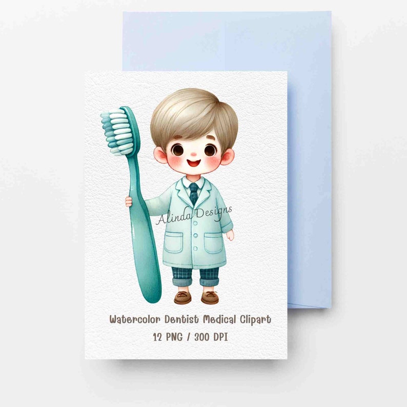 Watercolor Dentist Medical Clipart, Dental Hygienist Illustrations ...