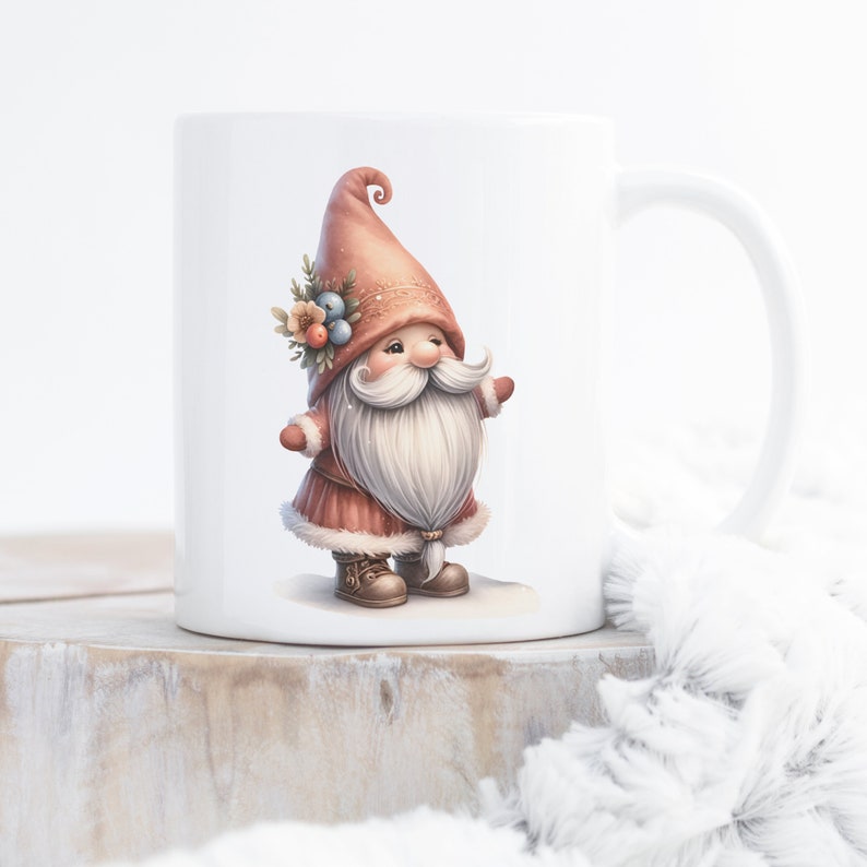 Christmas Gnome Clipart Png Christmas Clipart Winter Gnome - Etsy