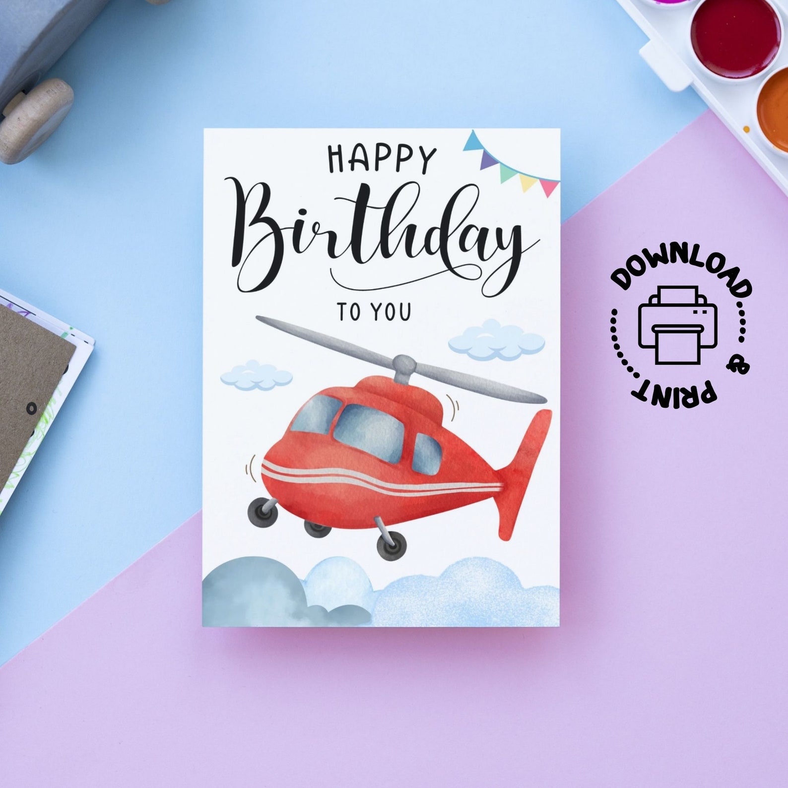 Airplane Birthday Card, Airplane Card, Card for Son, Birthday Card for ...