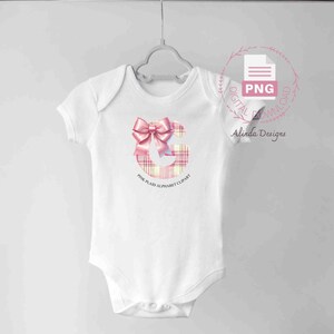 Pink Plaid Alphabet Clipart: Bow Letters, Nursery Decor (PNG) - Etsy