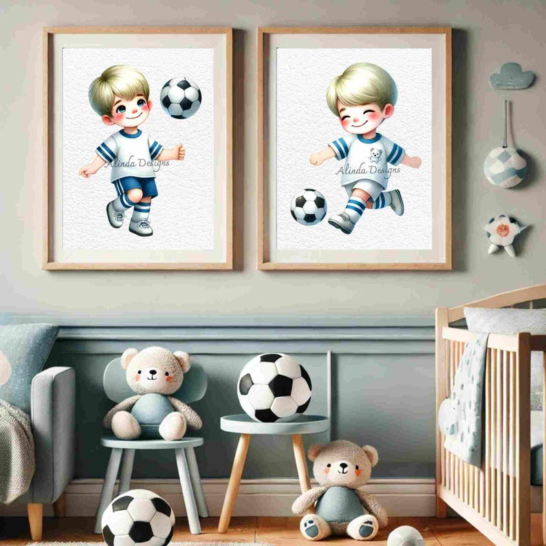 Soccer Kids Clipart, Sports Illustrations (digital Download PNG) - Etsy