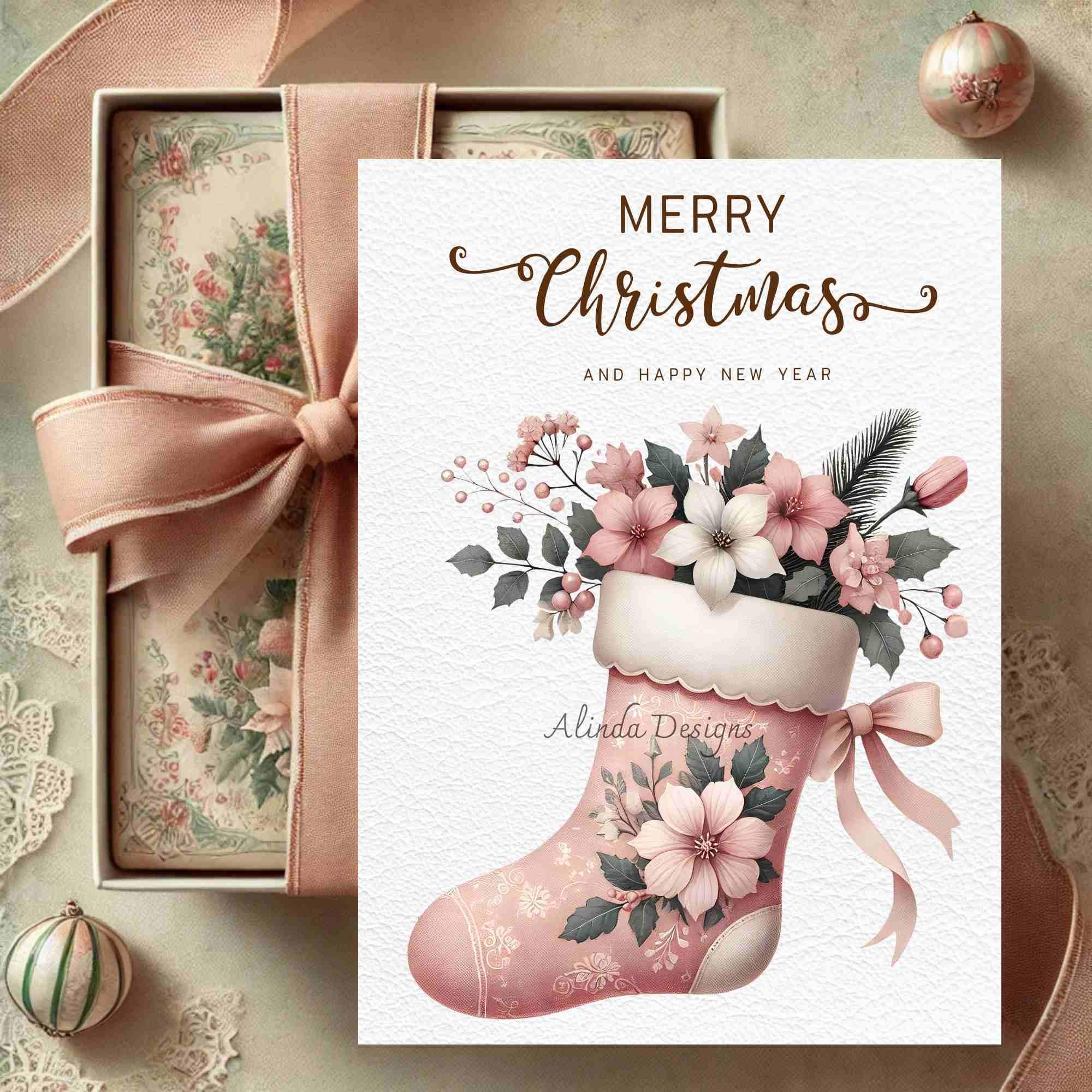 Watercolor Christmas Socks Clipart: Festive Holiday Illustrations ...