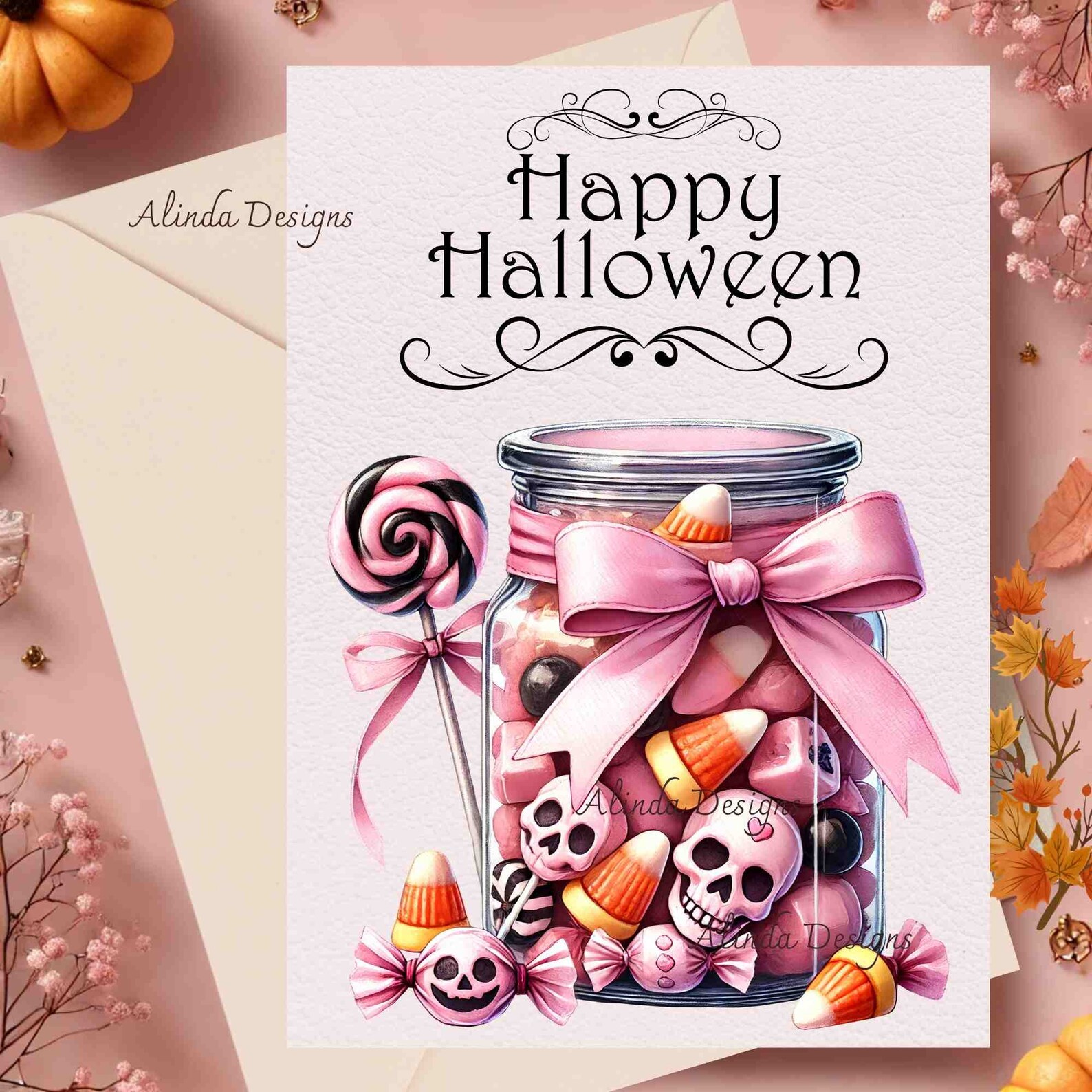 Watercolor Halloween Haunted Candy Store Clipart, Scary Halloweenpng ...