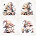 Spring Gnomes Clipart, Cute Gnome Clipart, Nursery Art, Baby Spring ...