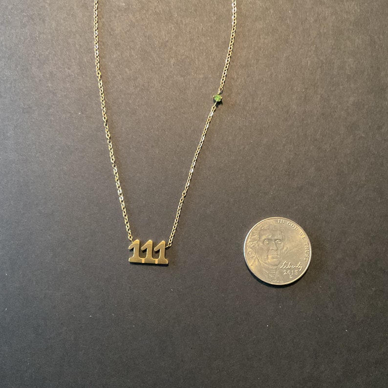 Angel Number Necklace 111 222 333 Gift for Her Good Luck Charm 444 555 ...