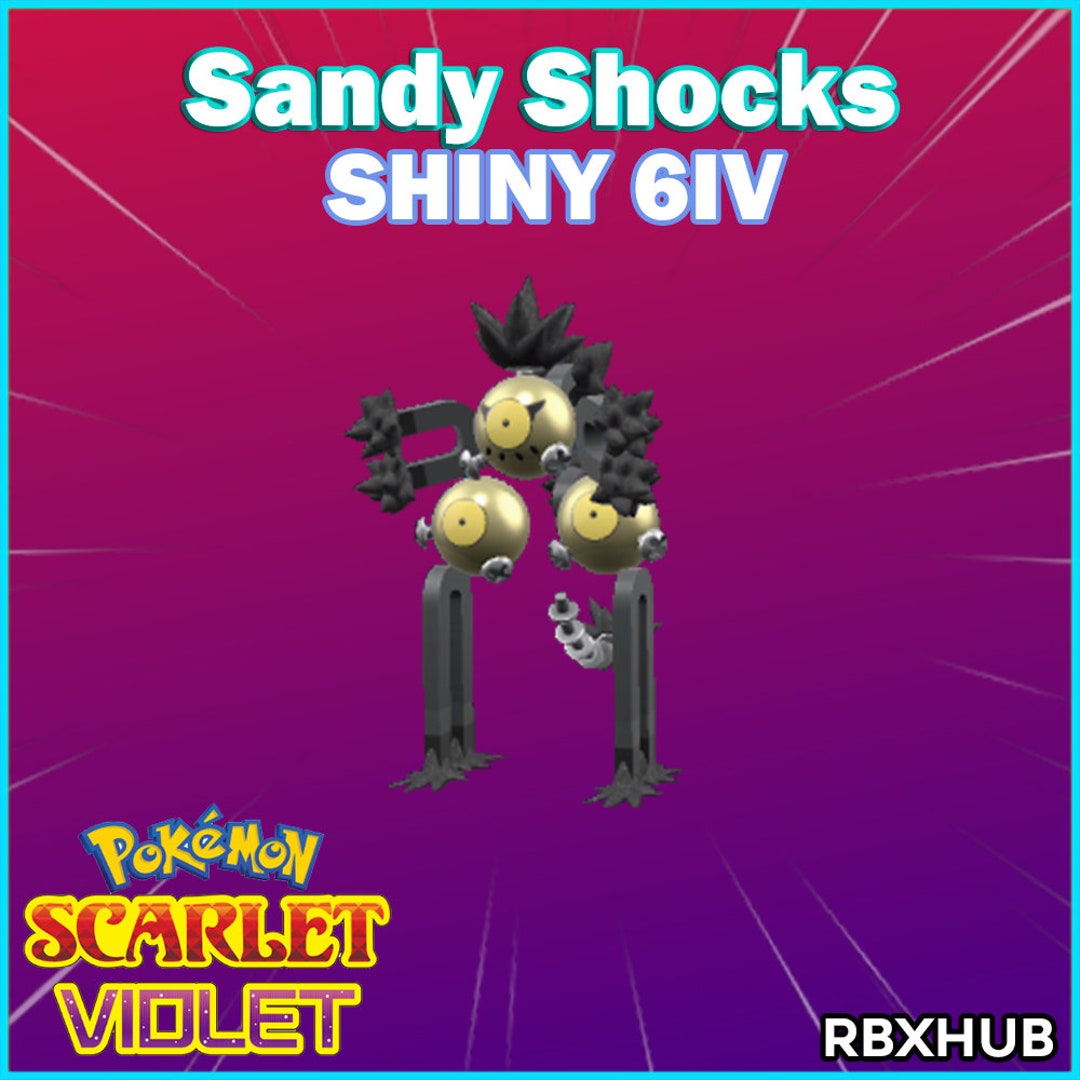Sandy Shocks Shiny 6IV Pokemon Scarlet and Violet Lv100 - Etsy