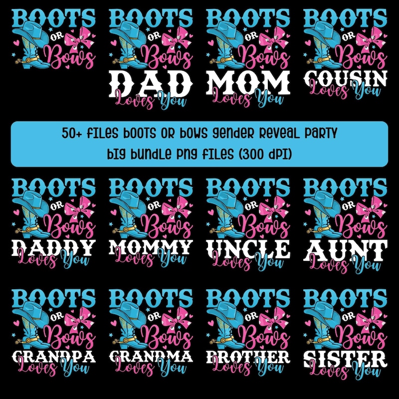 Boots or Bows Svg Bundle - Etsy