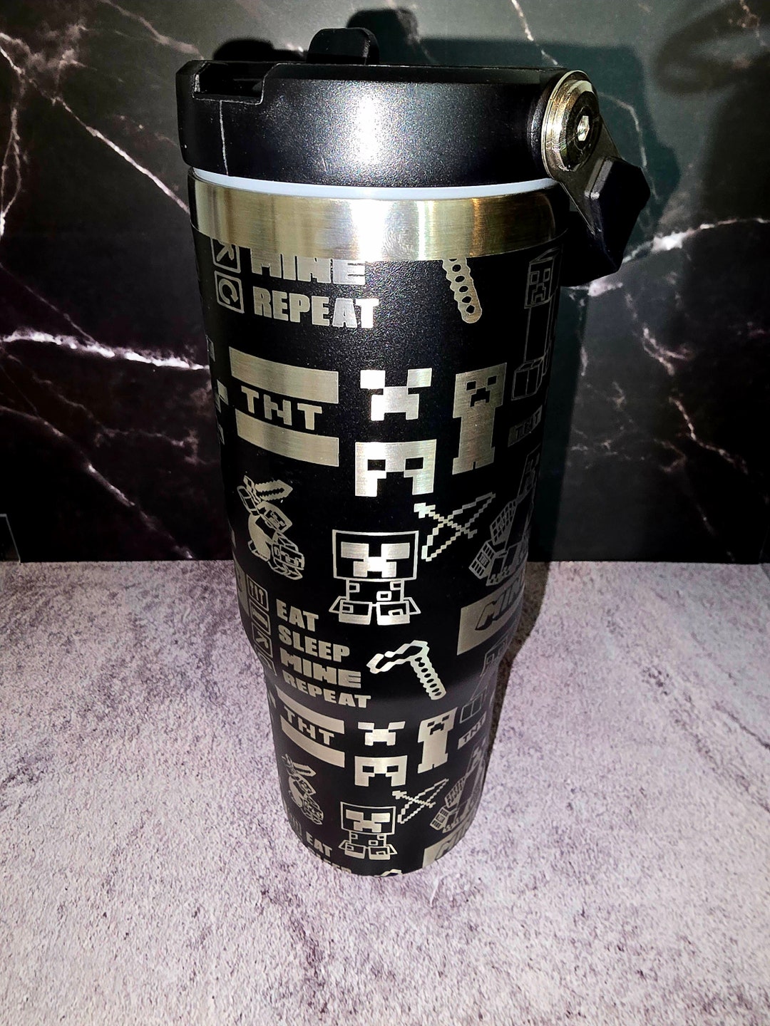 Minecraft Engraved Full Wrap Design 30/40oz Tumbler, Digital Download ...